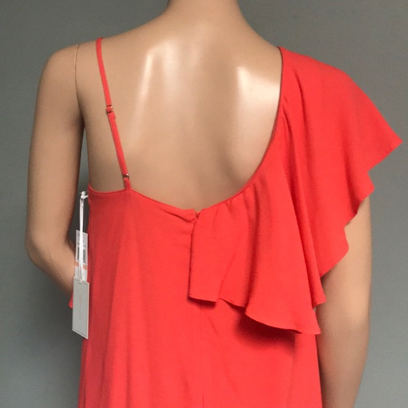 1. State | Dresses | State Size 2 One Shoulder Coral Mini Dress | Poshmark